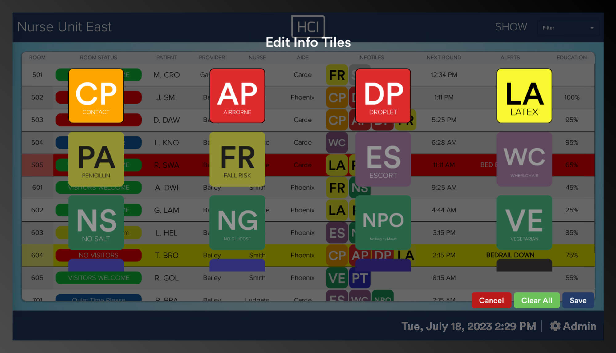 Interactive Unit Whiteboard Optimizes Patient Monitoring – HCI