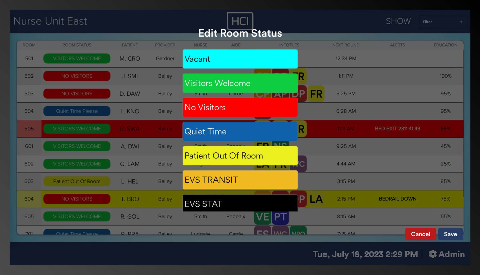 Interactive Unit Whiteboard Optimizes Patient Monitoring – HCI